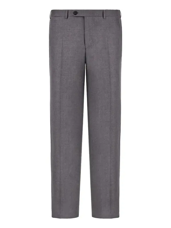 Canali Pure 150's Wool Trousers - Grey