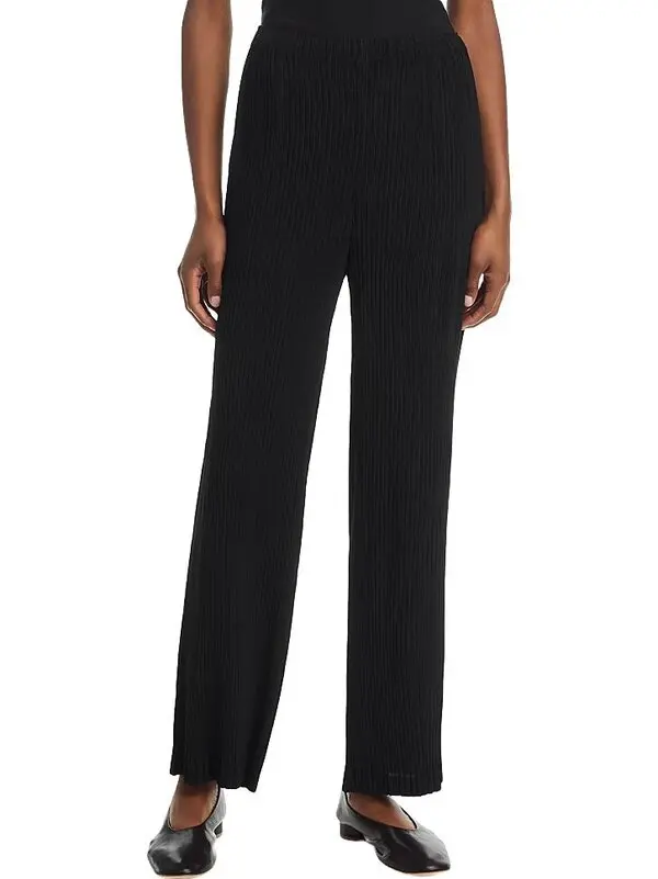 Issey Miyake Hatching Pleats Pants - Black