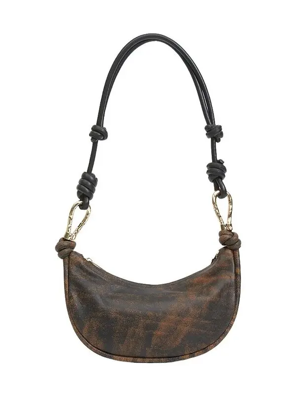 Simkhai Avery Leather Shoulder Bag - Distressed