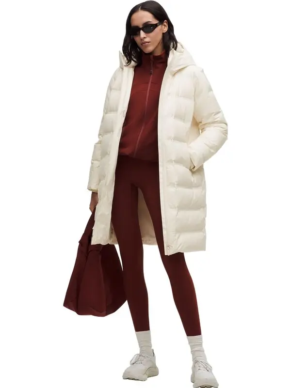Lululemon Slush Hour Waterproof Down Parka - Light Ivory