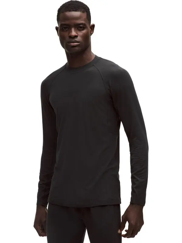 Lululemon Merino Wool-blend Crewneck Base Layer - Black