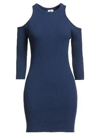 KONTATTO Ribbed-knit Mini Dress - Navy