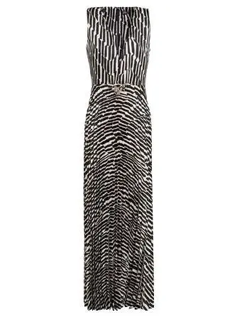 LIU •JO Maxi Pleated Dress - Black