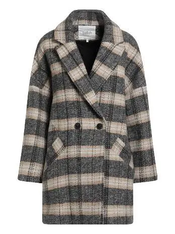 Ba&sh Tartan Flannel Double-breasted Coat - Grey