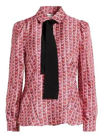 Max Mara Silk Bow Shirt - Pink