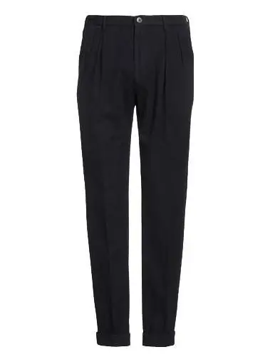 Incotex Moleskin Glen Plaid Trousers - Midnight Blue