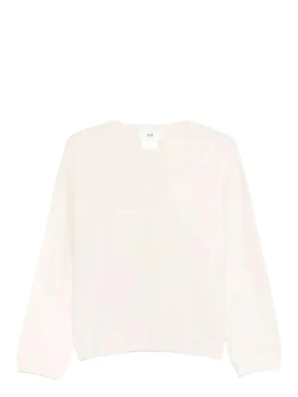 SOLOTRE Round-neck Sweater - White