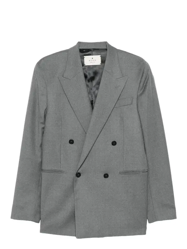 MANUEL RITZ Double-breasted Blazer - Grey