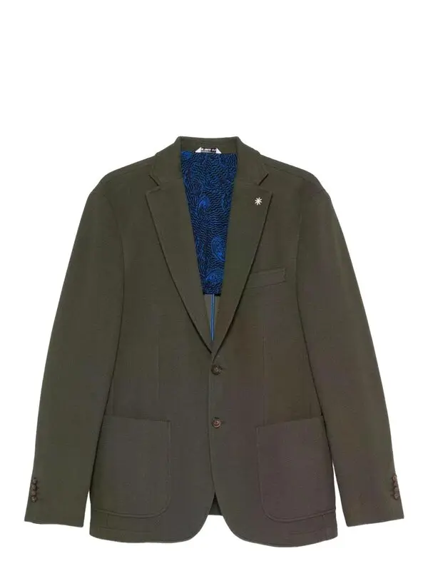 MANUEL RITZ Single-breasted Blazer - Green