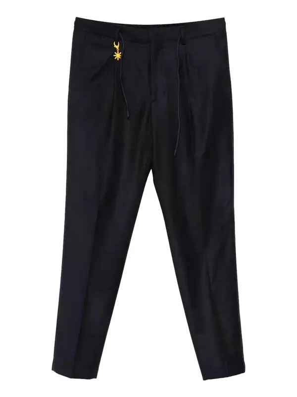 MANUEL RITZ Flannel Trousers - Blue