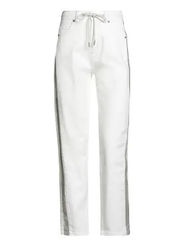 PANICALE Straight-leg Jeans With Appliqués - White