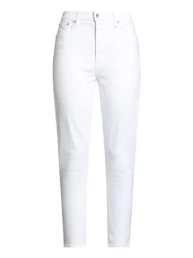 Rag & Bone Tapered Jeans In Stretch Denim - White