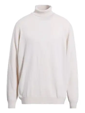 GRAN SASSO Turtleneck In Virgin Wool And Viscose - White
