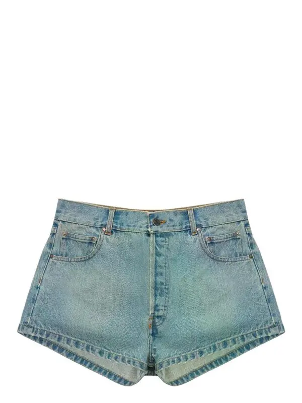 MAINLESS Denim Mini Shorts - Blue