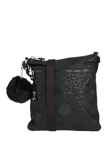 KIPLING Crossbody Bag With Leopard Print - Black