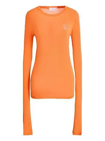 GAËLLE PARIS Logo Embellished Long-sleeve T-shirt - Orange