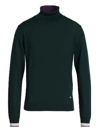 MANUEL RITZ Turtleneck In Virgin Wool And Acrylic - Green