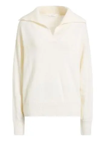 Peserico Sweater Ivory Merino Wool Blend - White