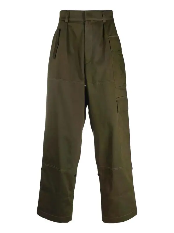 Loewe Straight-leg Cargo Trousers - Green