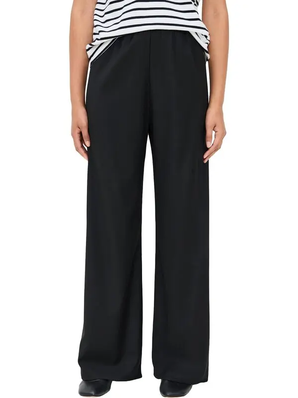 Sold Out NYC Wide Leg Suiting Pants - Black
