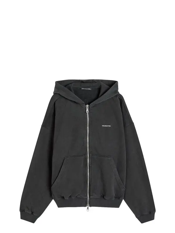 COLE BUXTON Hooded Cotton Sweatshirt - Black