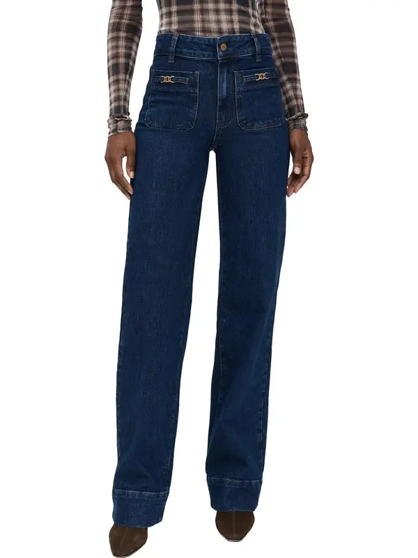 Paige Sasha Straight Leg Jeans - Enfield