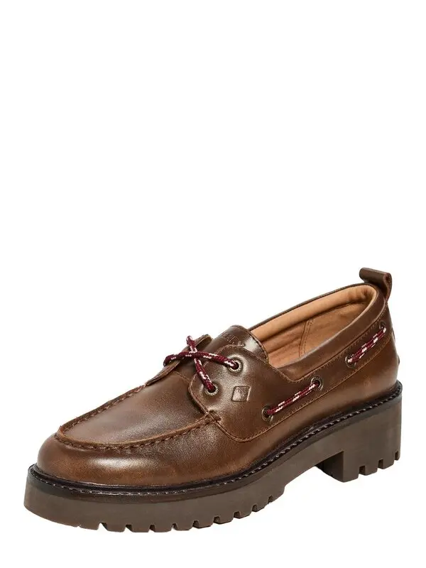 Sperry Eye Lug Sole Flats - Brown