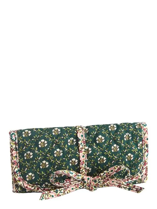 VERA BRADLEY Jewelry Roll In Mistletoe Lattice - Green