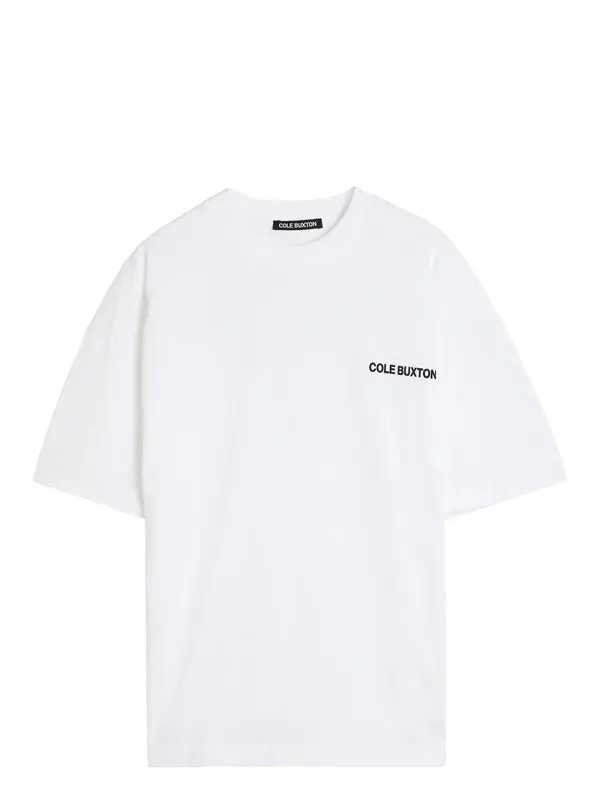 COLE BUXTON Logo-print Cotton T-shirt - White
