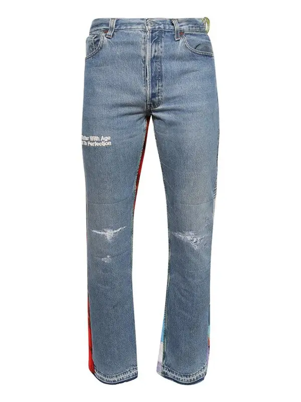 BETTER WITH AGE Esther Mixed Media Trousers - Multi