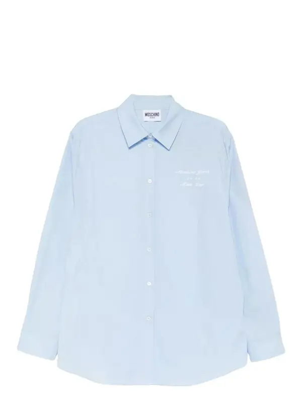 Moschino Long-sleeved Shirt - Blue