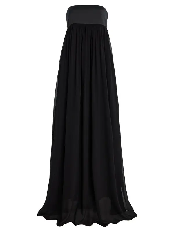 Posse Solene Strapless Gown - Black