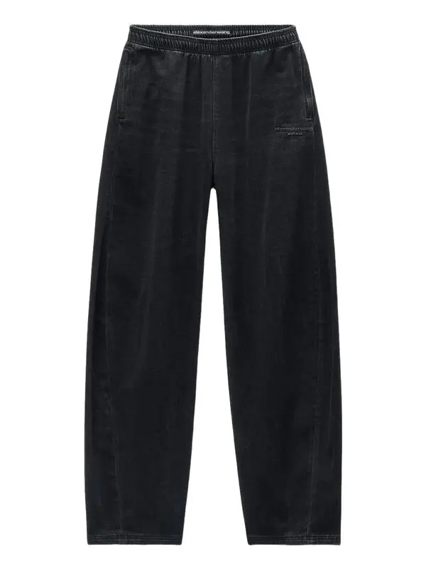 Alexander Wang Sweatpants With Elasticated Drawstring Waist - 020a Faded Black