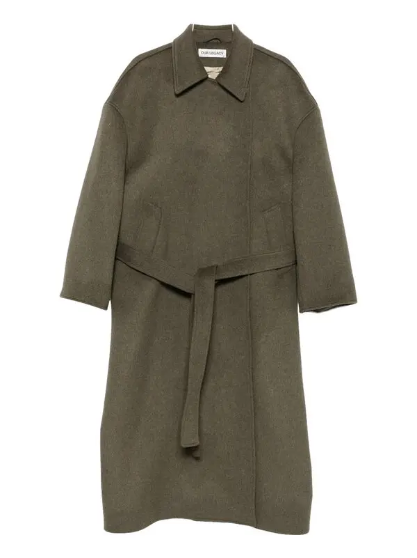 Our Legacy Court Coat - Disruptive Moss Kilo Melton