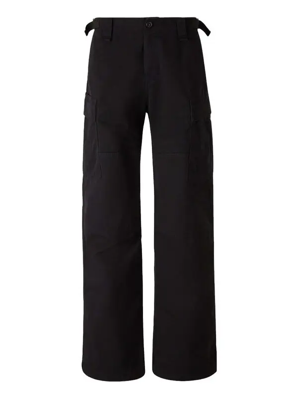 Balenciaga Wide Leg Cargo Pants - Black