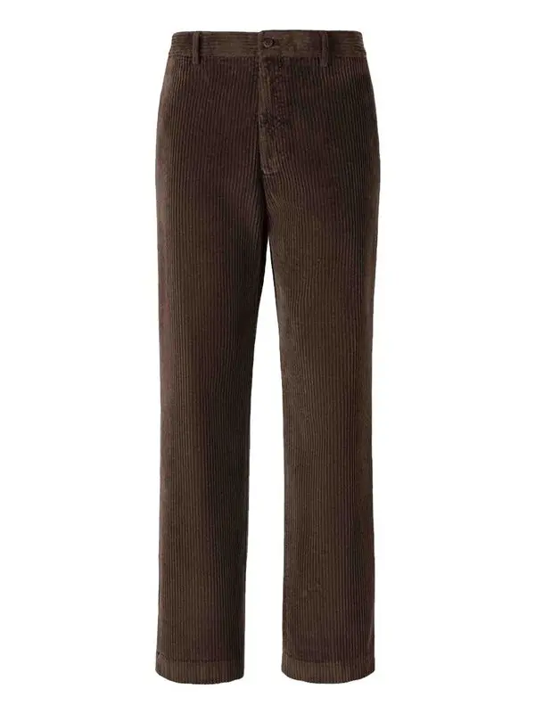BERWICH Straight Leg Corduroy Pants - Brown