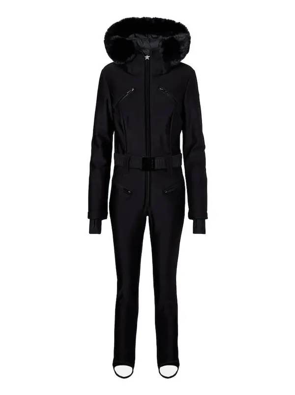 Goldbergh Glisser Faux Fur-trimmed Ski Jumpsuit - Black