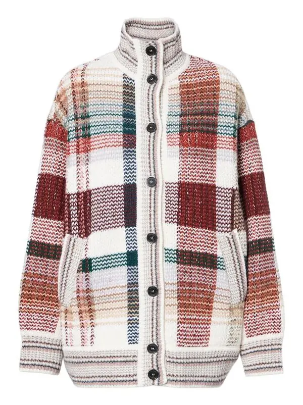 Missoni Checked Wool-blend Cardigan - Multicoloured