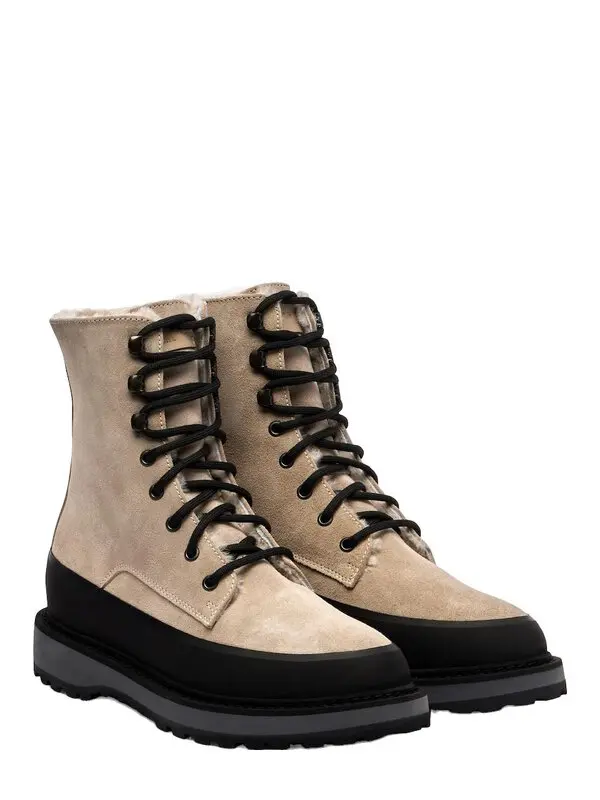 Le Monde Beryl X Diemme Dolomite Combat Boots - Grey