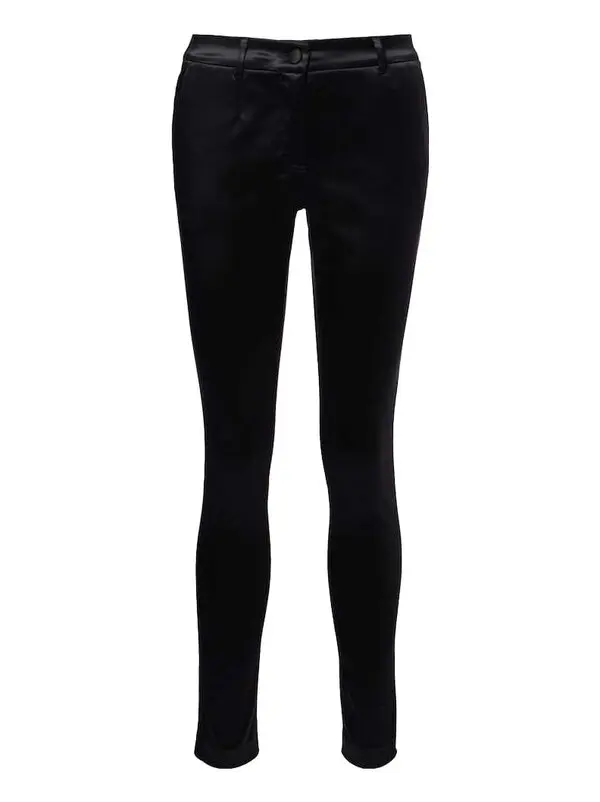 Dolce & Gabbana Satin Skinny Pants - Black