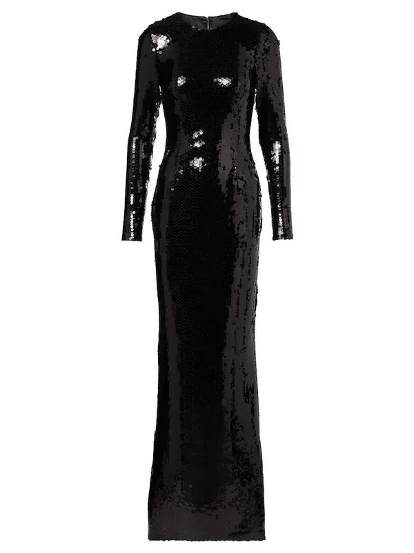 Dolce & Gabbana Sequined Gown - Black