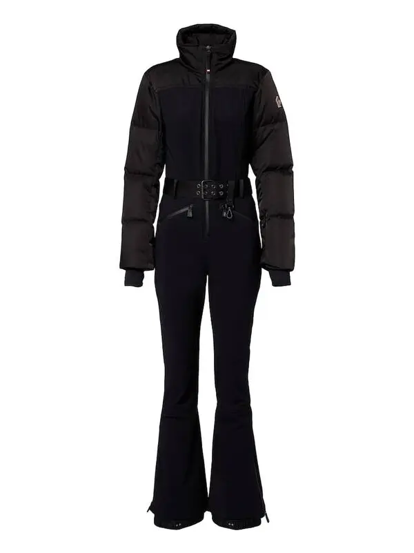 Moncler Belted Down Ski Suit - Black