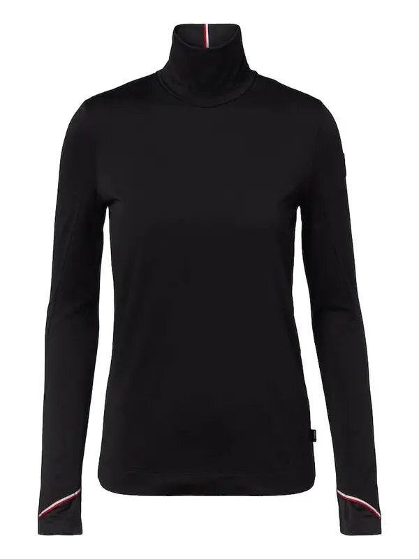 Moncler Turtleneck Ski Top - Black
