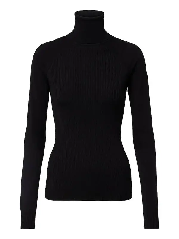 Moncler Wool-blend Turtleneck Sweater - Black