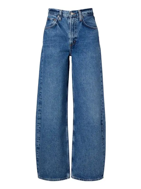 AGOLDE Low Curve Wide-leg Jeans - Blue