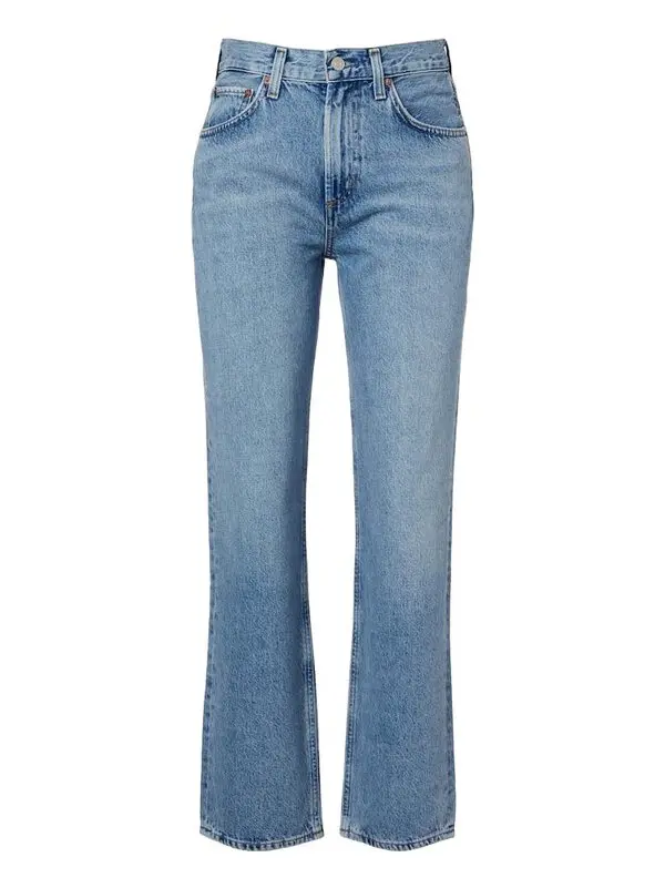 AGOLDE Valen High-rise Straight Jeans - Blue