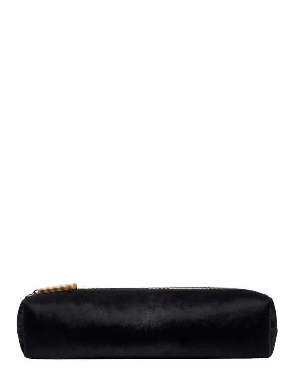 Khaite Kye Calf Hair Clutch - Black
