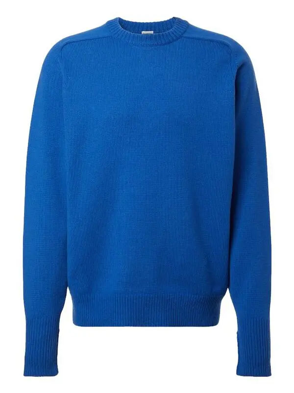 A.PRESSE Wool Crewneck Sweater - Blue