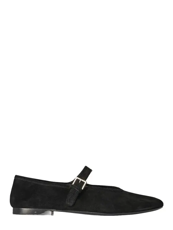 THE ROW Boheme Mj Suede Shoe - Black