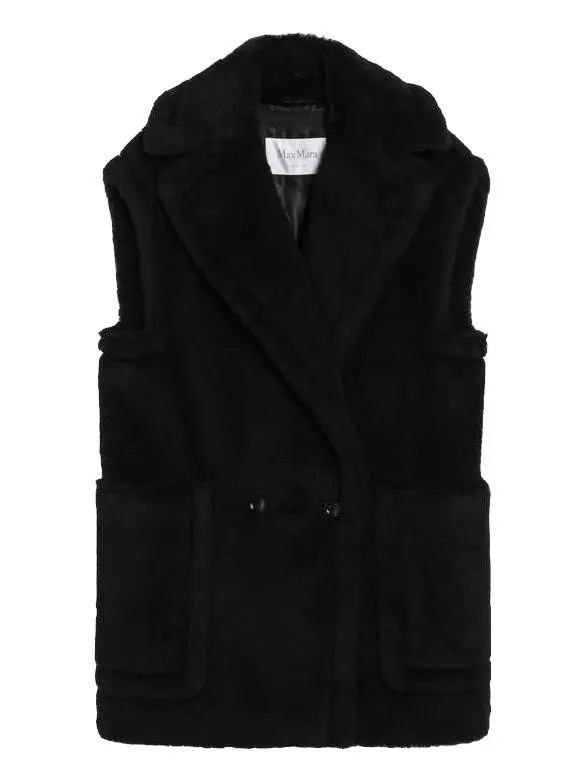 Max Mara Teddy Gilet - Black